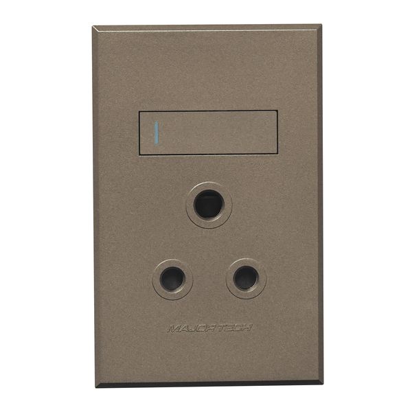 Veti 3 Single Plug Socket 2X4 Bronze For Sale | Brite Lighting & Electrical