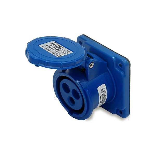 CEE 32 Amp 3 Pin Panel Mount Socket - Brite Lighting