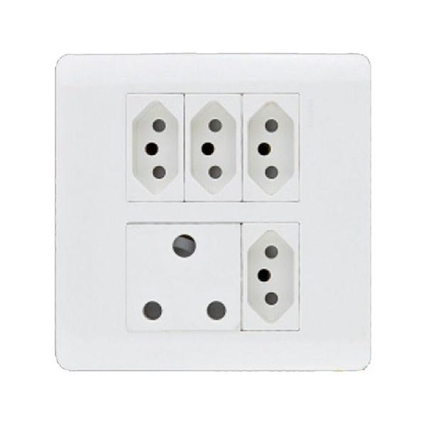 Ausma 5A + 16A Plug 4X4 White - Brite Lighting