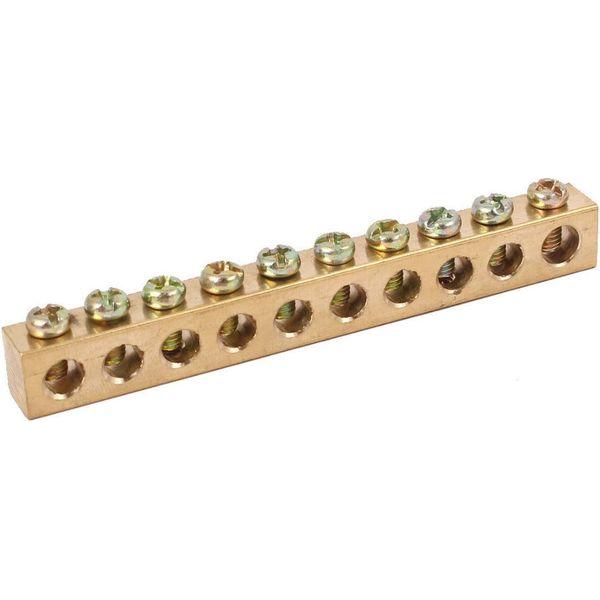 Waco Single Brass Neutral Bar 1m | Brite Lighting & Electrical