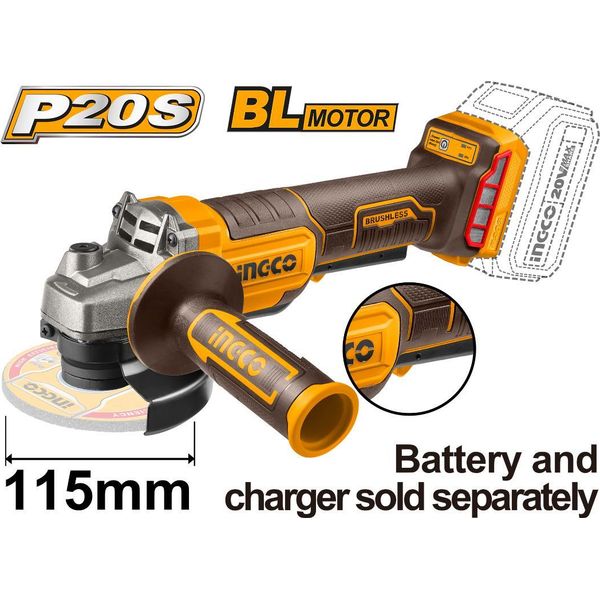 Ingco Cordless Grinder 115M For Sale | Brite Lighting & Electrical