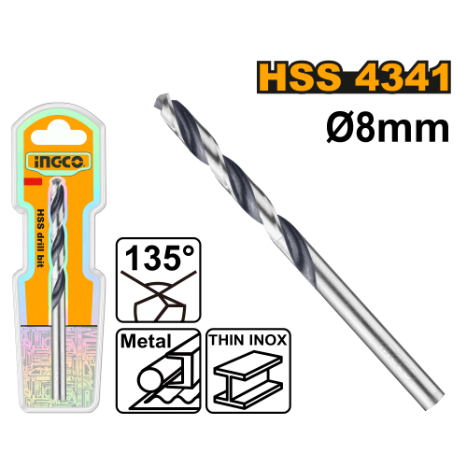 Ingco 8mm HSS Drill Bit.. For Sale | Brite Lighting & Electrical