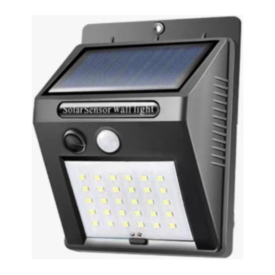 Solar Led Wall Light Black - Brite Lighting