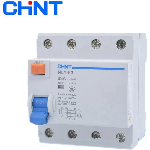 Chint Earth Leakage 3P 6KA 63A O/L. | Brite Lighting & Electrical