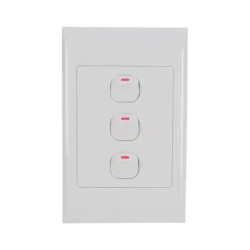 Redisson 4x2 3 Lever Light Switch White For Sale | Brite Lighting ...