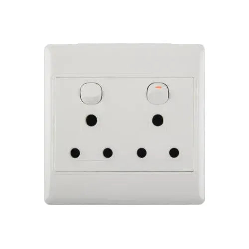 Redisson 4x4 Double Wall Plug White For Sale | Brite Lighting & Electrical