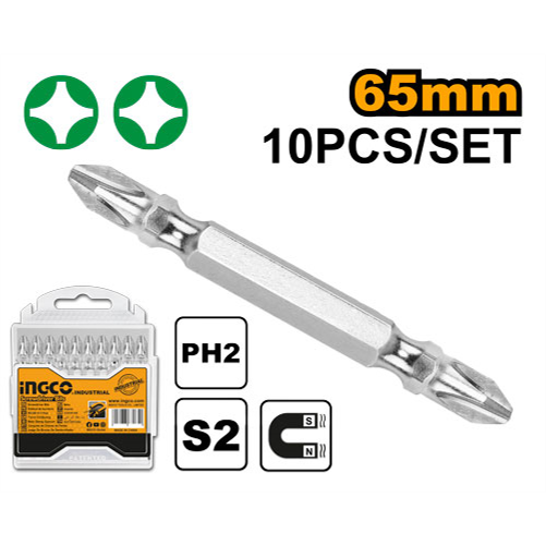 Ingco Screwdriver Bit Set 10Pcs PH2 S2 For Sale | Brite Lighting ...