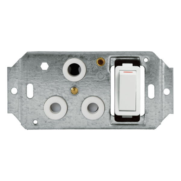 Crabtree Single Plug 2X4 White - Brite Lighting