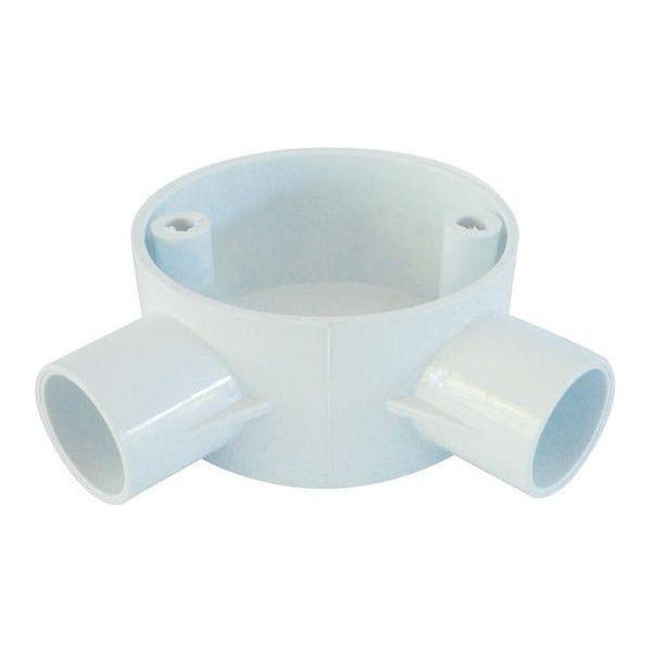2 Way 90 Degree 20mm PVC Conduit Box For Sale | Brite Lighting & Electrical
