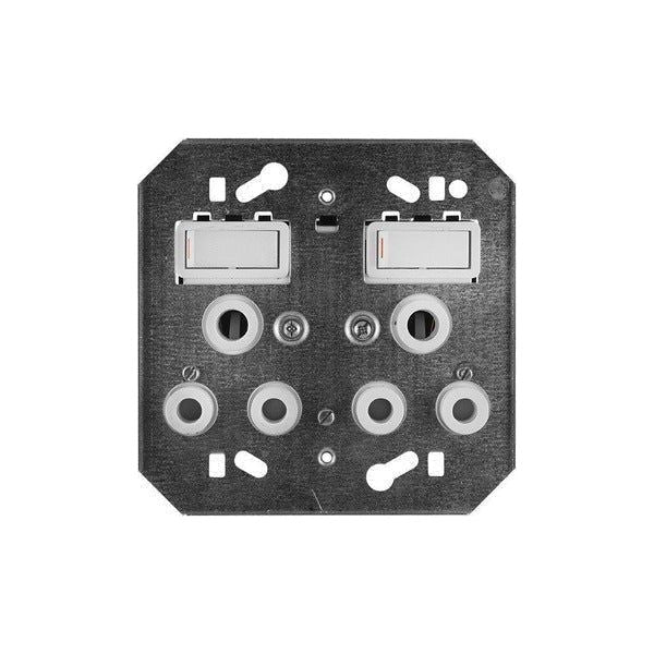 Crabtree Double Plug 4X4 White For Sale | Brite Lighting & Electrical