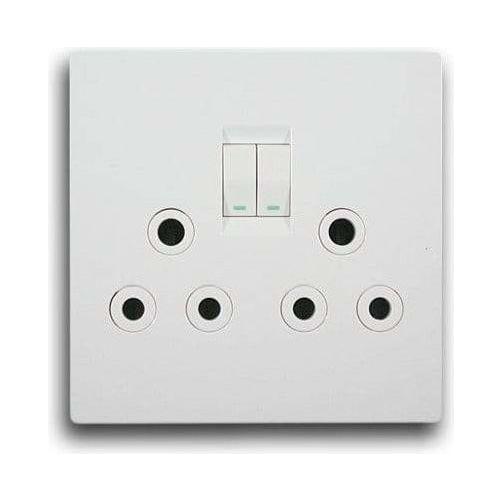 Topaz Double Plug 4X4 White | Brite Lighting & Electrical
